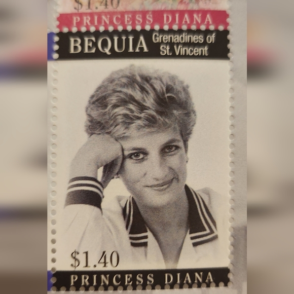 None | Other | Princess Diana Stamp Sets From Grenada Bequia Mint Nh ...